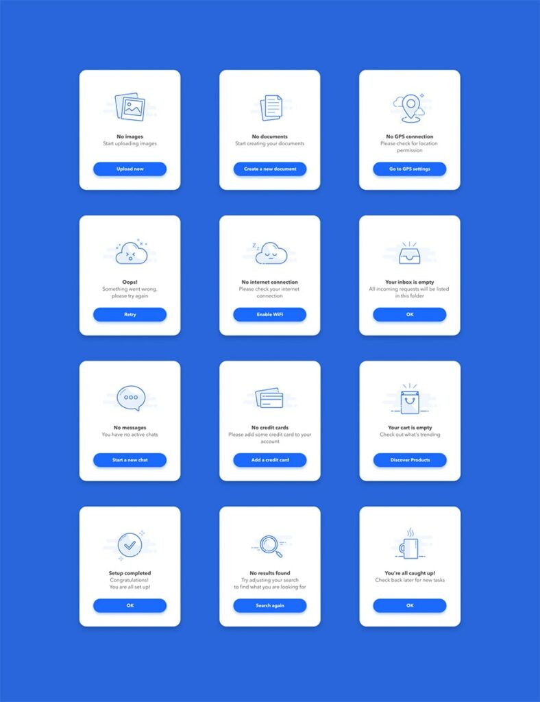 12 Free Empty States Icons - Graphic Ghost